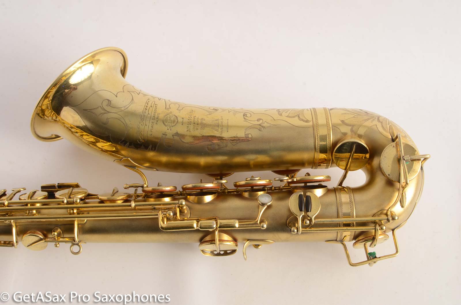 Selmer ORIGINAL Gold Plate Tenor Sax 16164B Coleman Hawkins Al Cohn Sal ...